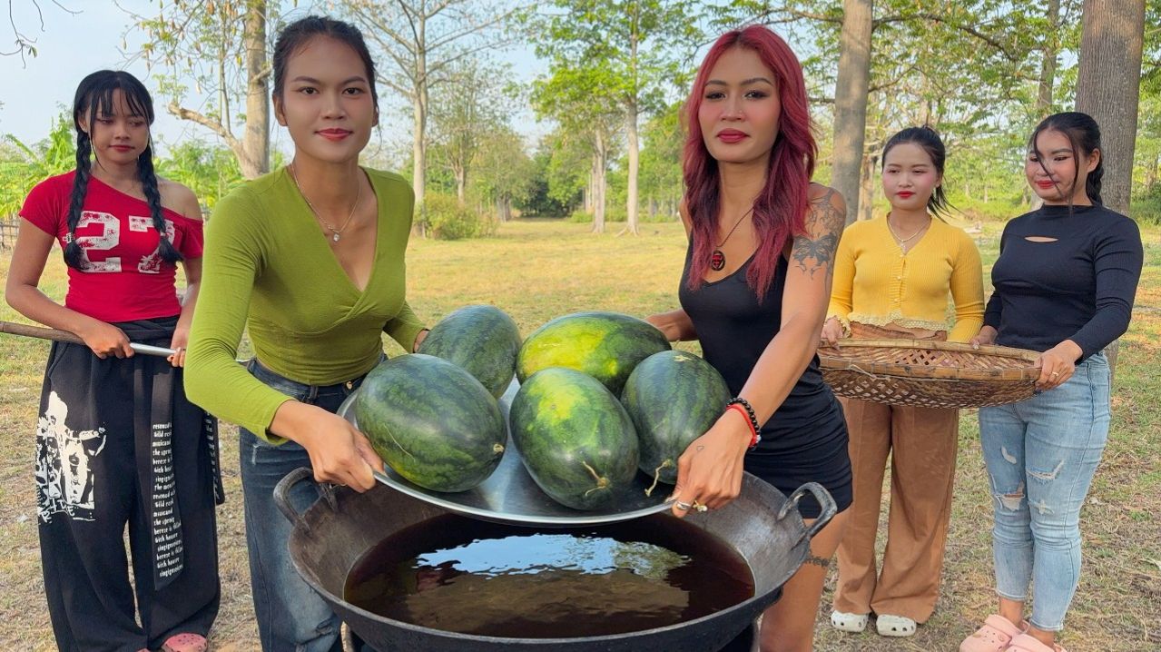 Потрясающий рецепт жареного во фритюре арбуза