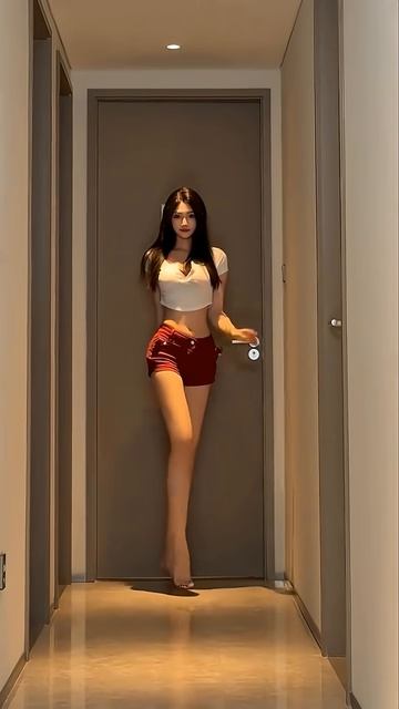 Красивая Китайская Девушка в уличной моде