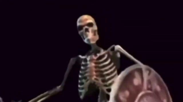 Скелет с щитом