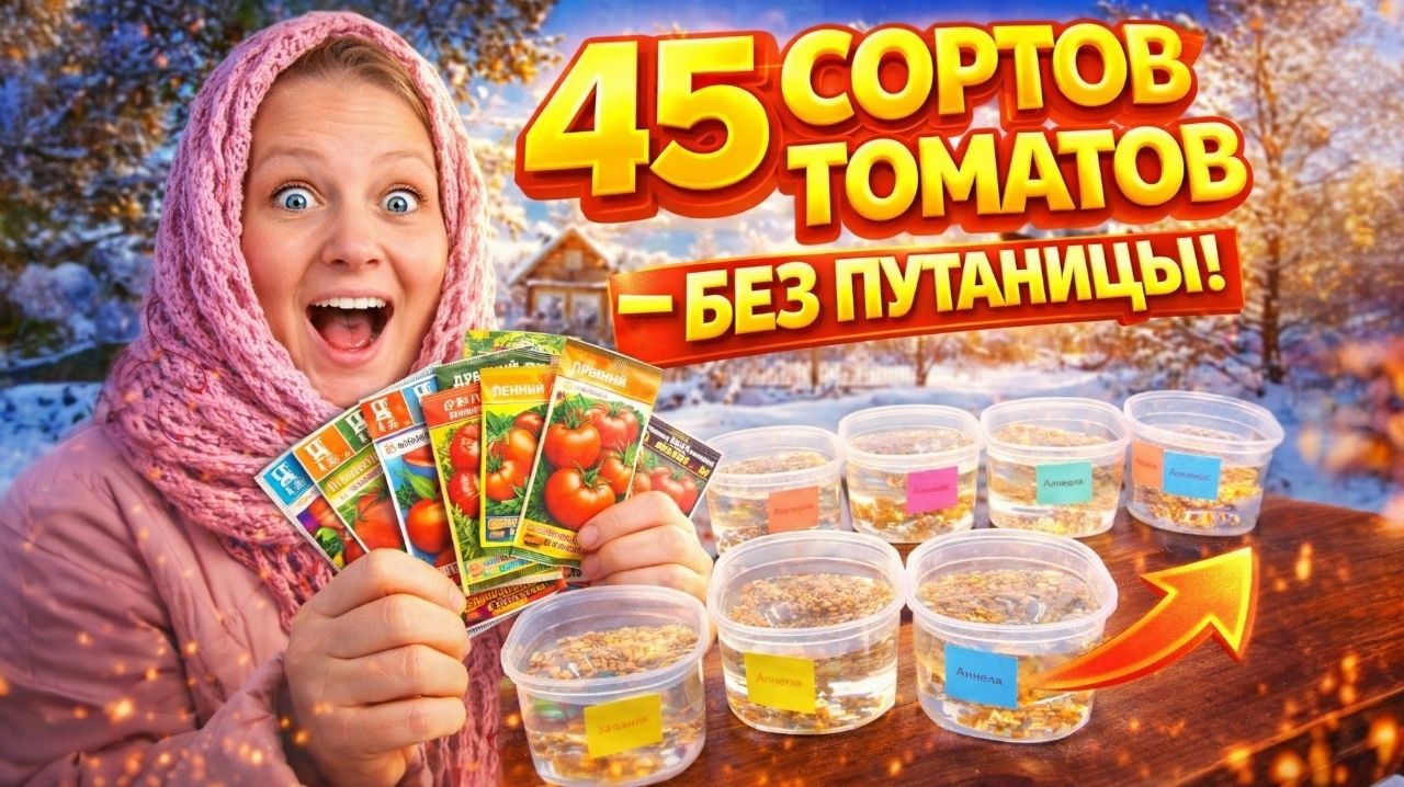 45 СОРТОВ ТОМАТОВ - БЕЗ ПУТАНИЦЫ | Новый ЭКСПЕРИМЕНТ | Деревенские хлопоты | Жизнь простых людей