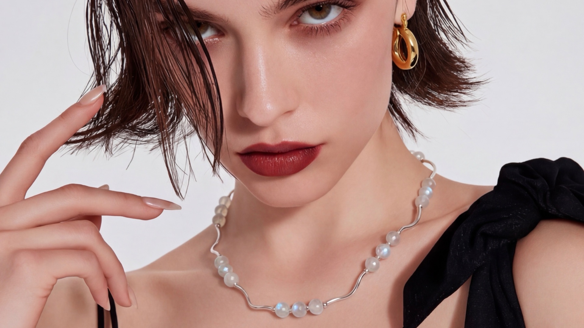 Колье: из лабрадорита «Северное сияние». Украшение для мужчин и женщин