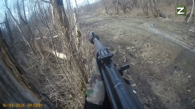 Кадры сняты бойцом  позывным «Ероха»