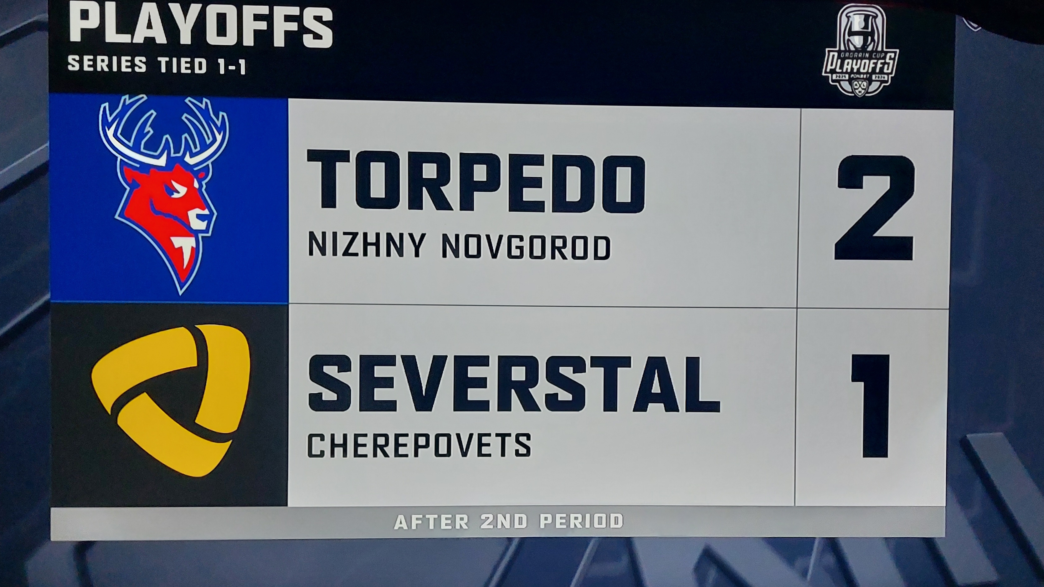 Хоккей. Плей-офф 1/8 финала Кубок Гагарина Торпедо - Северсталь