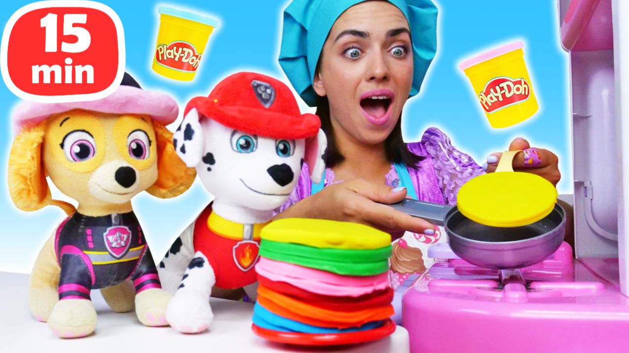 Принцесса Лея и Щенячий Патруль | Весёлая готовка на кухне