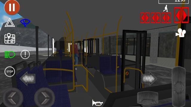 Еду с включёнными дворниками в Public Transport Simulator