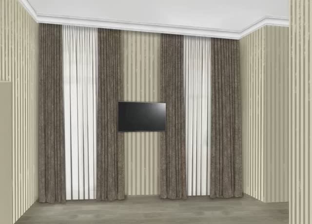 Оформление гостиничного номера. Таймлапс процесса визуализации