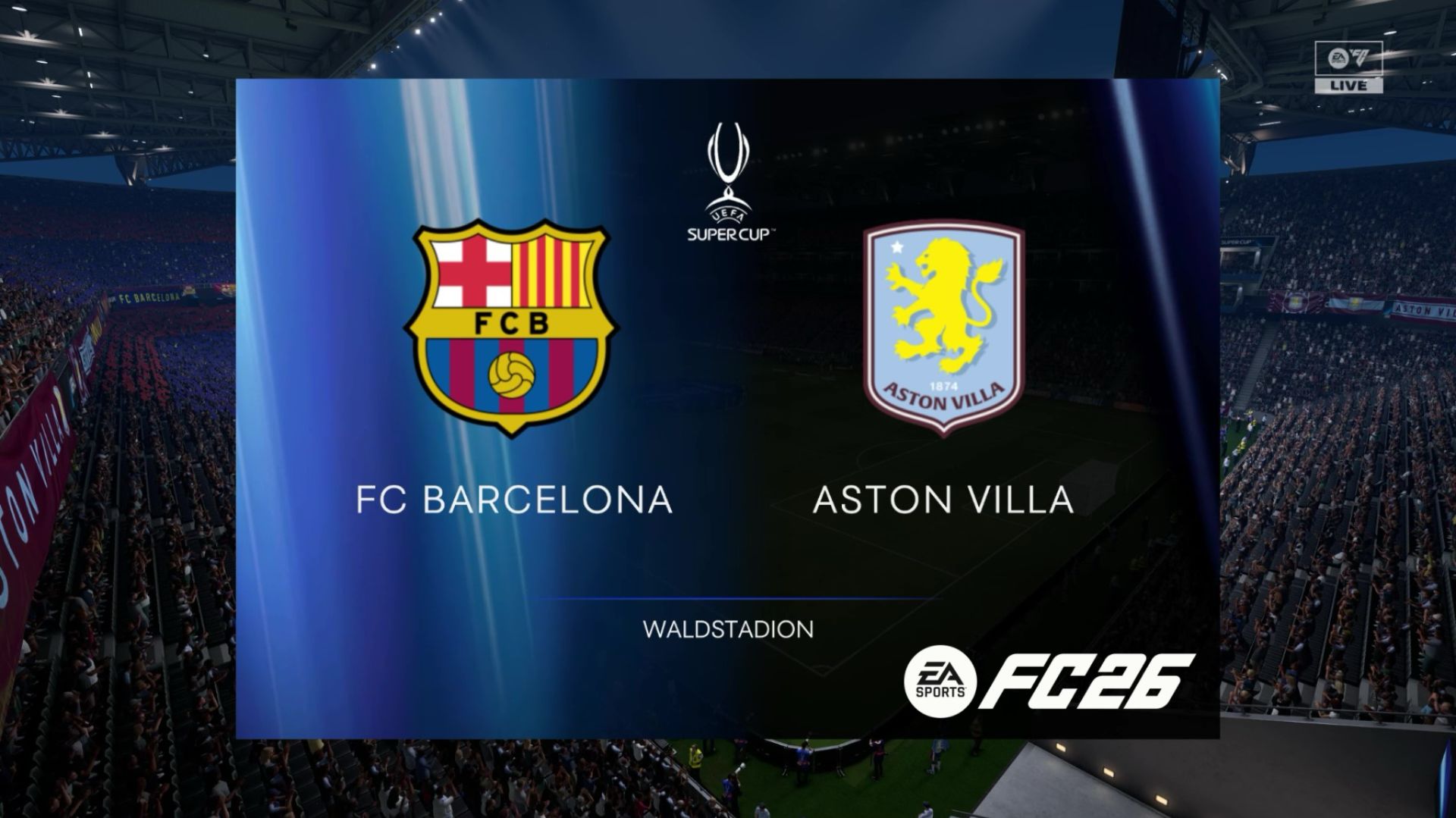 Барселона - Астон Вилла Суперкубок УЕФА 2026 FC 26
