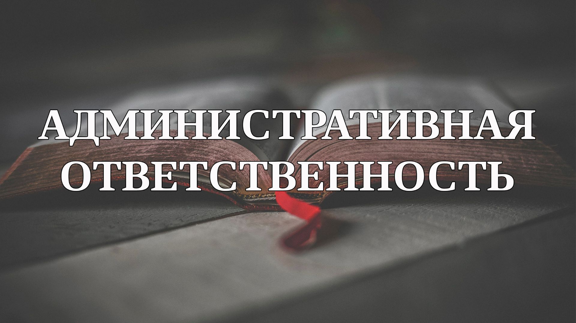 Административная ответственность