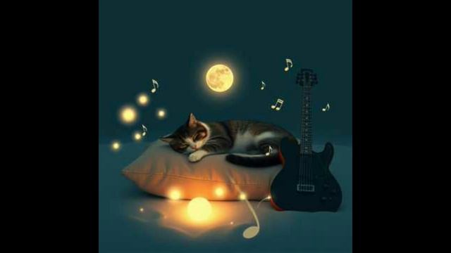 Кошачья колыбельная (ИИ милый мем)