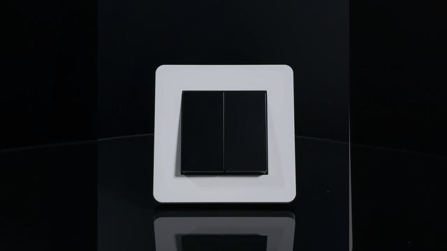 Рамка Werkel Split белый/черный W0013068 + выключатель Werkel черный матовый W1120008