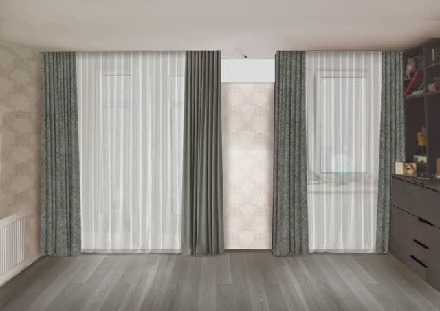 Текстильные зарисовки. Варианты оформления окон в гостиной. Таймлапс