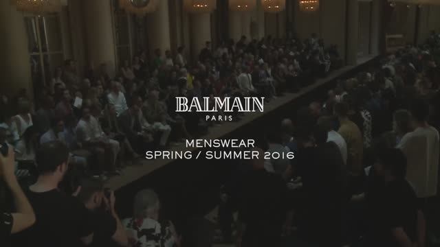 Показ коллекции Balmain весна-лето 2016
