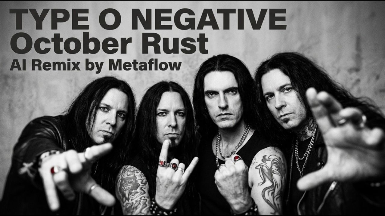 TYPE O NEGATIVE - October Rust - Gothic Rock Darkwave _ AI Music Video Midnight Doom Vibes
