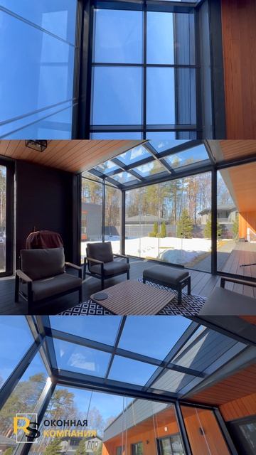 Профессиональное безрамное остекление террасы системой MIRO