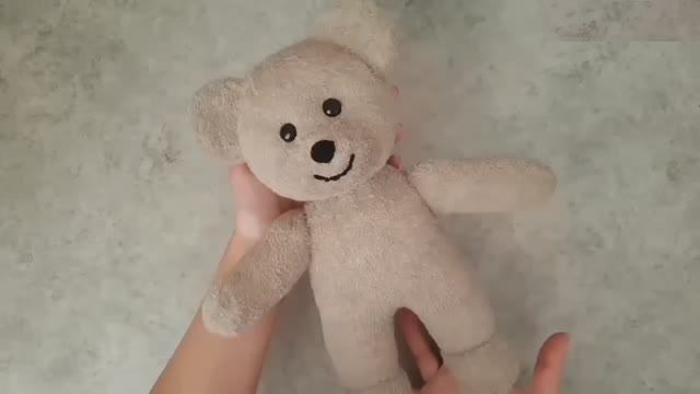 Мишка из махрового носка.