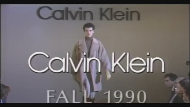 Показ женской коллекции Calvin Klein осень-зима 1990-1991
