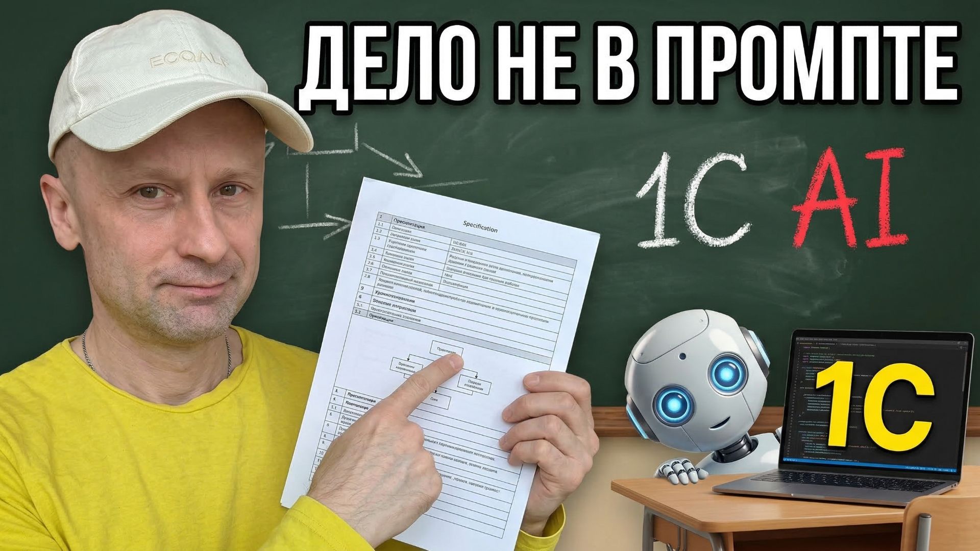 1С: один метод и AI пишет рабочий код  - SDD в деле