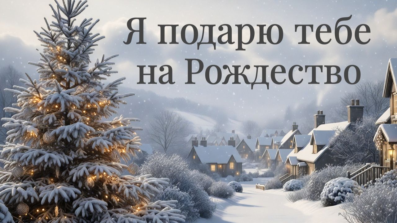 Я подарю тебе на Рождество. Святослав Любомиров. Песня, поздравление с Рождеством Христовым