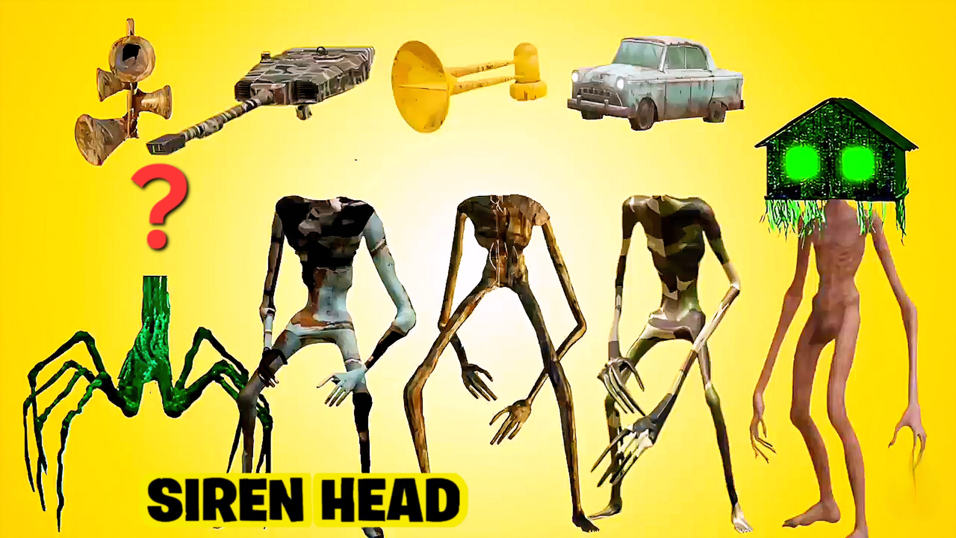 📢 СИРЕНОГОЛОВЫЙ 📢 - СОБЕРИ СИРЕНОГОЛОВОГО ПРАВИЛЬНО. SIREN HEAD - ВИДЫ.