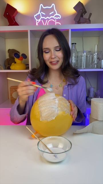 Луна своими руками ... из туалетной бумаги 😂