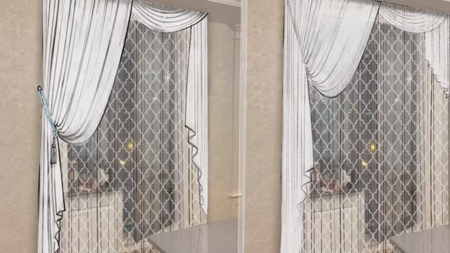 Быстрый эскиз на фото помещения