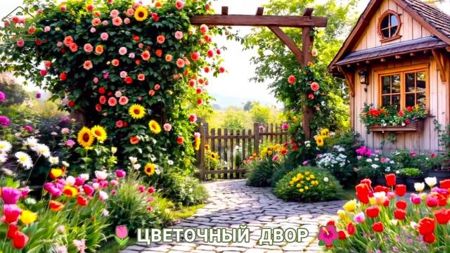 Дворы и дачи с роскошными цветами 🌹 сплошное вдохновение для души (23)