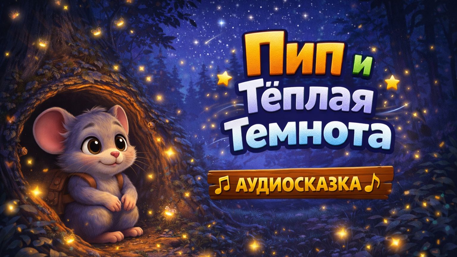Сказка: Пип и тёплая темнота. Аудиосказка для детей. Слушать сказку про мышонка для сна! Серия 4