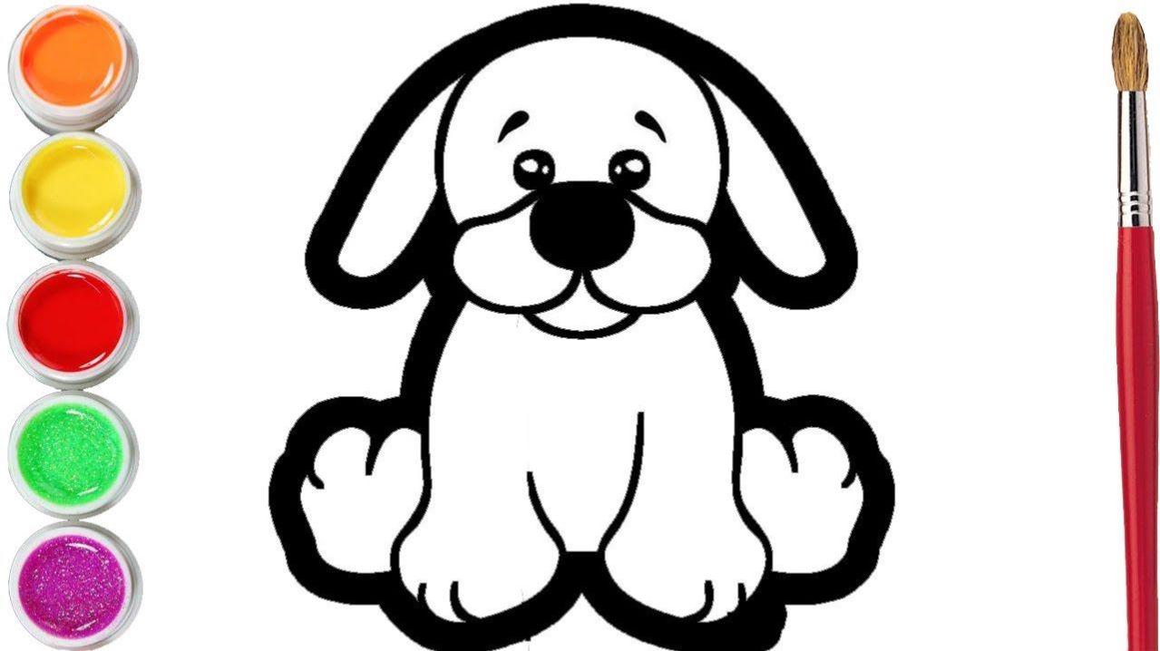 Мультик для детей- Как нарисовать СОБАКУ для детей\Рисование СОБАКИ для детей