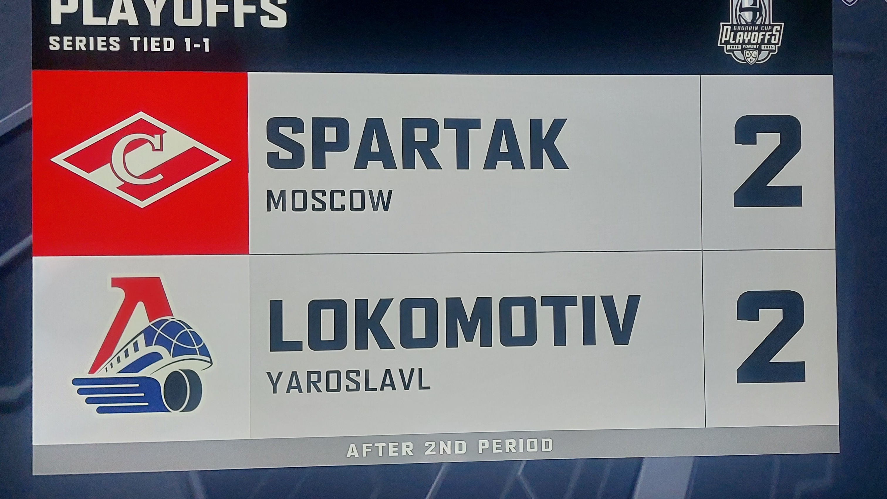 Хоккей. Плей - офф 1/8 финала Кубок Гагарина Спартак - Локомотив