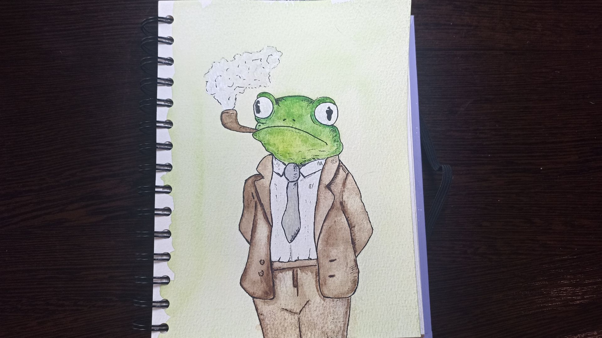 Рисунок акварелью / Мистер Лягушка