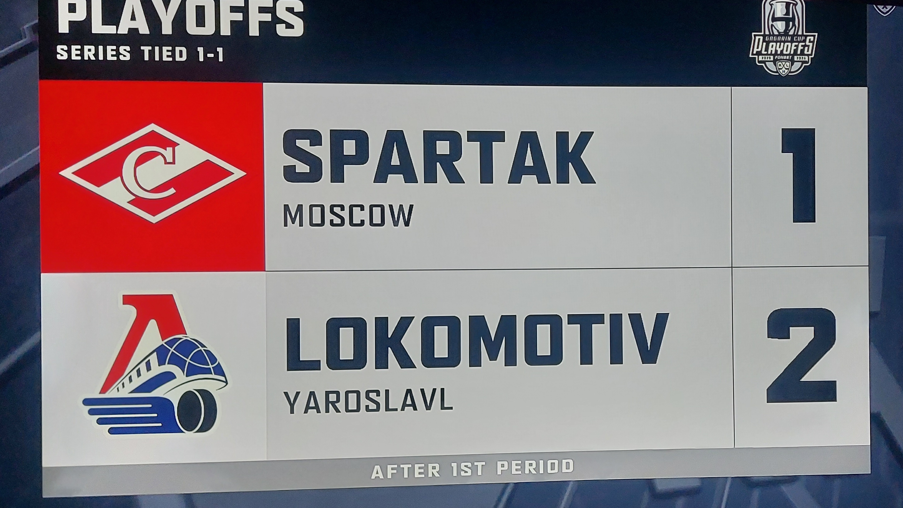 Хоккей. Плей - офф 1/8 финала Кубок Гагарина Спартак - Локомотив