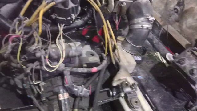 Тестовая установка мотора на новые подушки