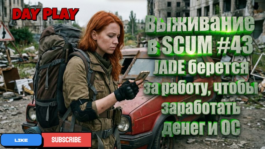 Выживание в SCUM #43 JADE берется за работу, чтобы заработать денег и ОС