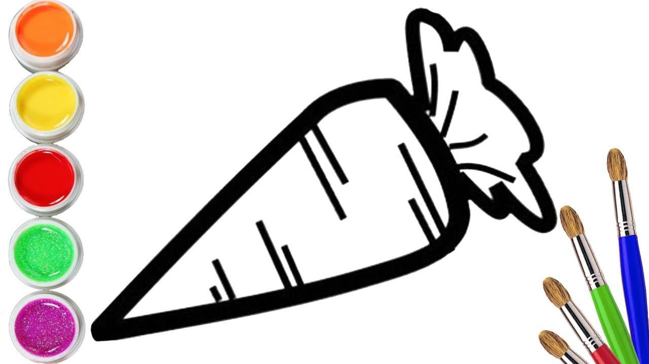 Мультик для детей-Рисунок МОРКРВЬ для детей/Как нарисовать МОРКОВЬ