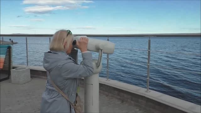 Мончегорск. Ленинградская набережная. Прогулка с супругой. 19.09.24.