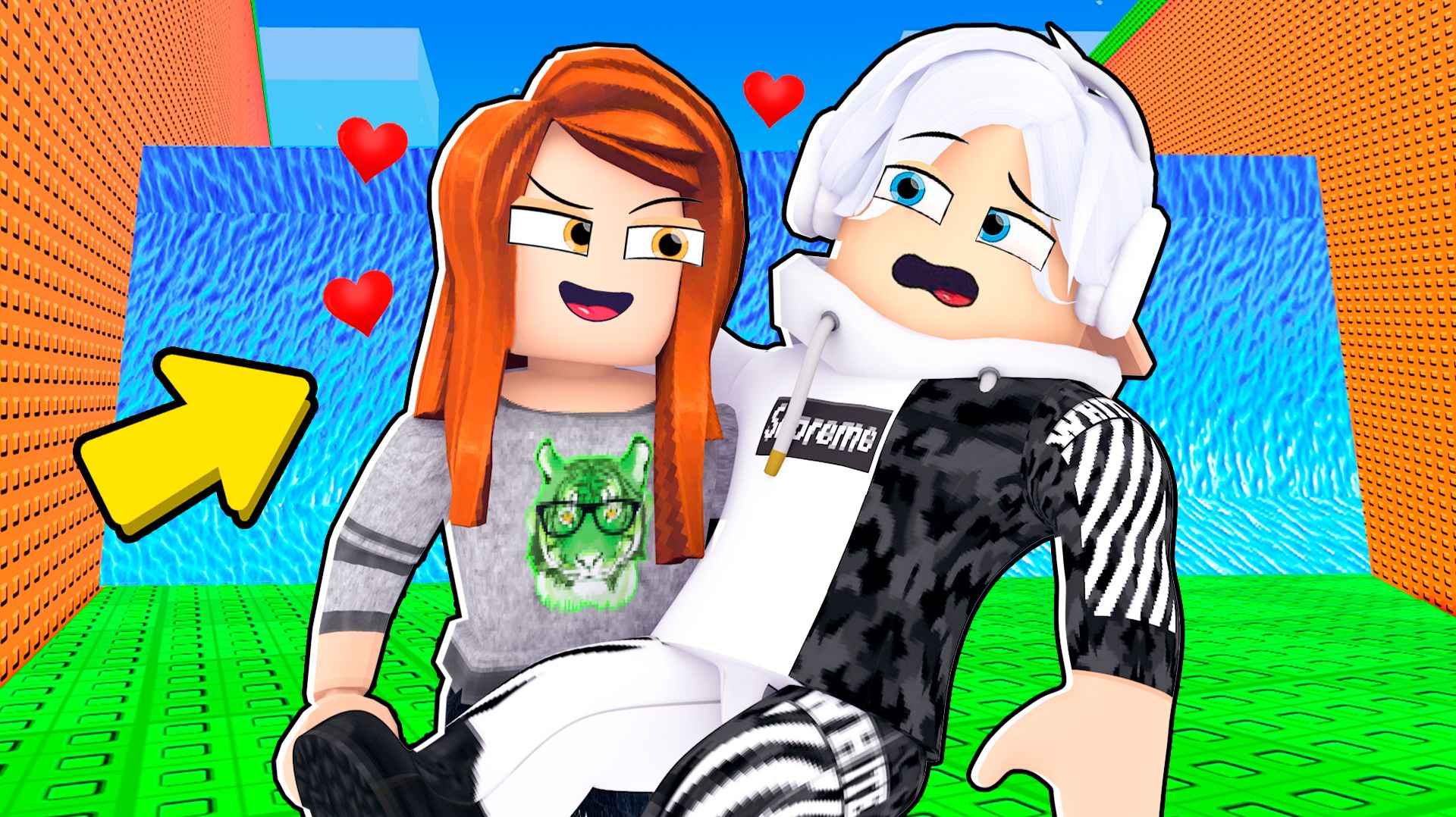 😱 У МЕНЯ ПОЯВИЛАСЬ ДЕВУШКА  в СБЕГИ ОТ ЦУНАМИ и спаси БРЕЙНРОТОВ