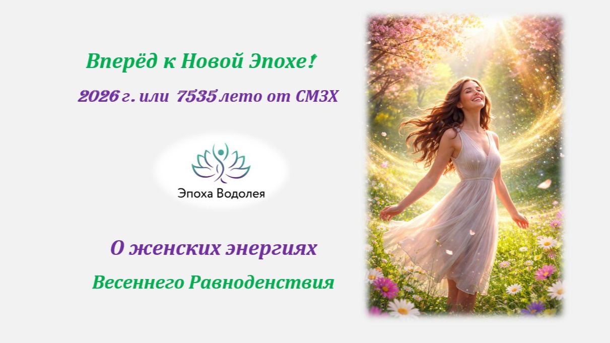О Женских энергиях Весеннего Равноденствия.