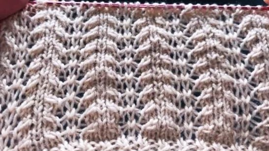 Показываю узор — нежный, ажурный, тонкий.🧶💜