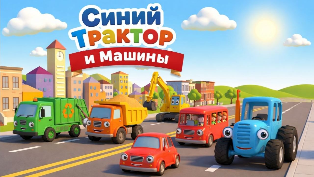 Синий Трактор и Машины! Мультик для малышей