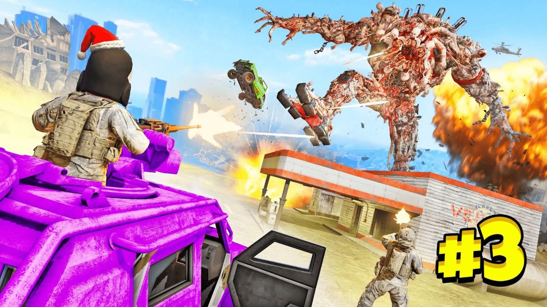 Я нашел зомби гиганта в зомби апокалипсисе! - выживание в гта 5!