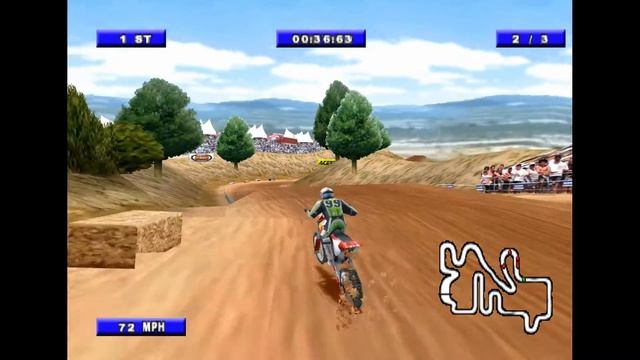 Championship Motocross 2001 Career Mode PS1 Прохождение без комментариев