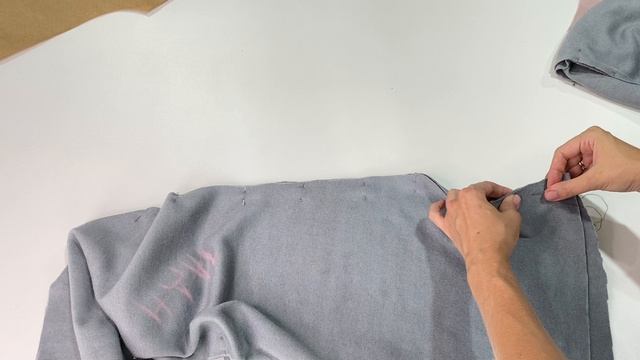 Сборка на первую примерку свитшот и брюки из трикотажа