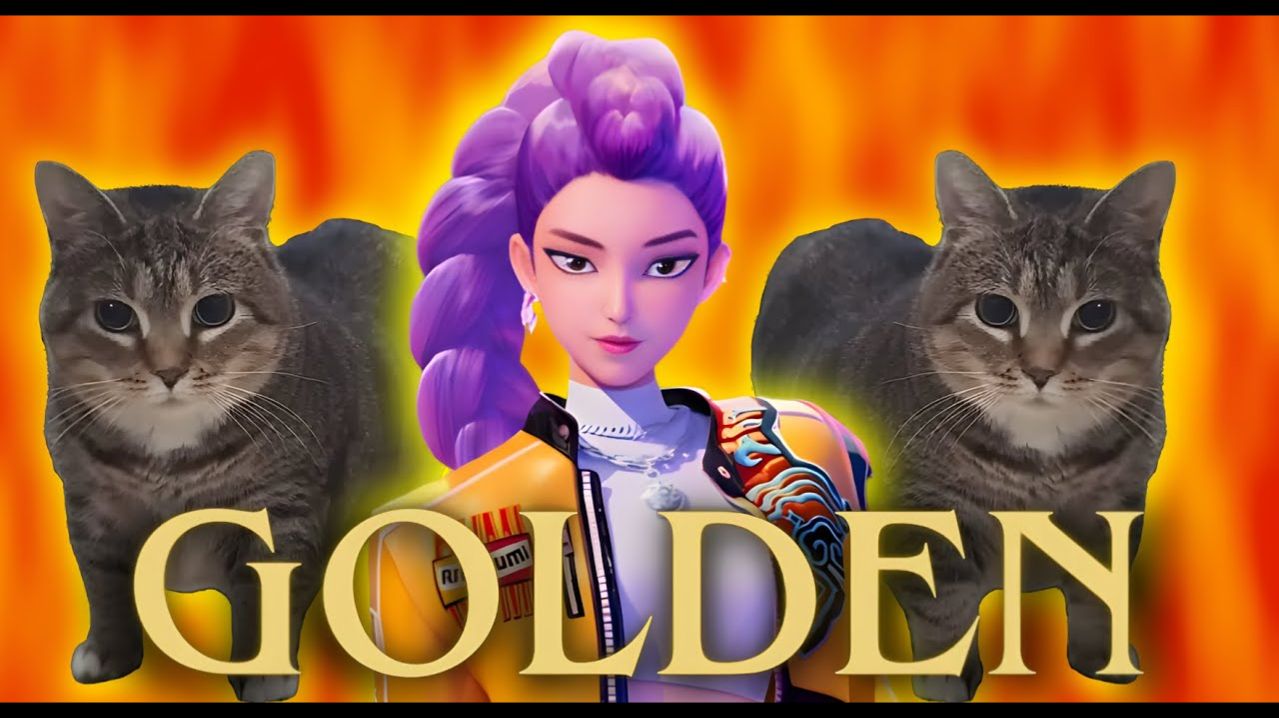 GOLDEN КОТИК АУАУИ АУ 🐈!!! КРУТЯЩИЙСЯ КОТИК НА СЦЕНЕ K-POP DEMON HUNTERS! SPINNING CAT! 😺😻🙀