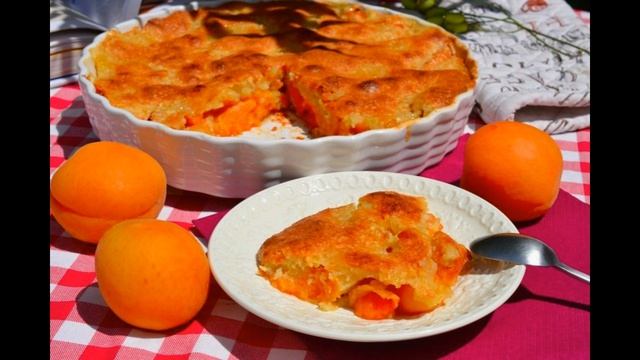 МИНДАЛЕВЫЙ ПИРОГ С АБРИКОСАМИ