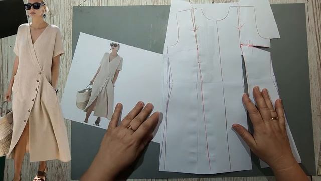 Моделирование. Платье. Выкройка № 2004.