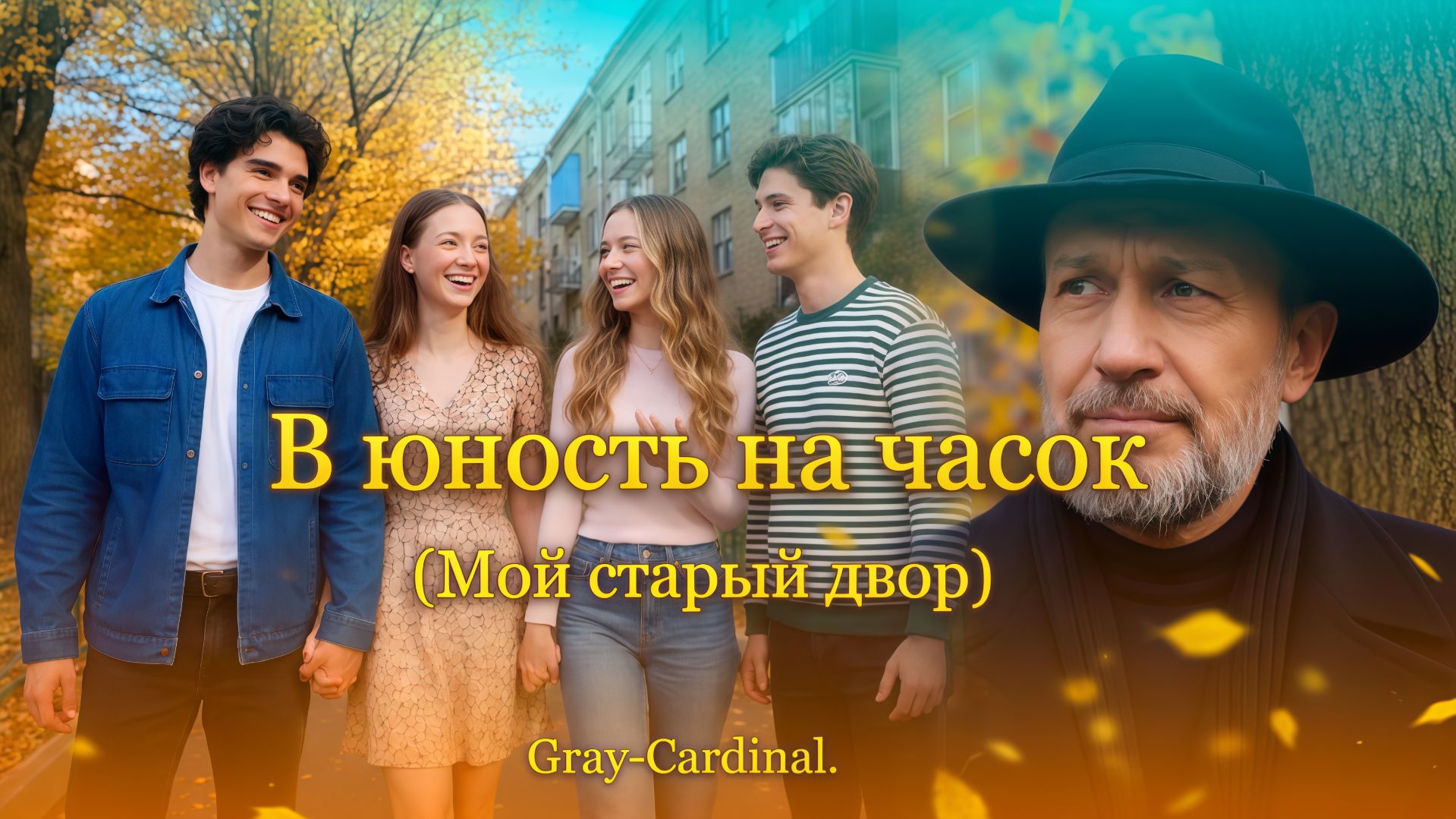 «В юность на часок (Мой старый двор)» Gray-Cardinal — Премьера песни   2026. Ностальгия! TOP!