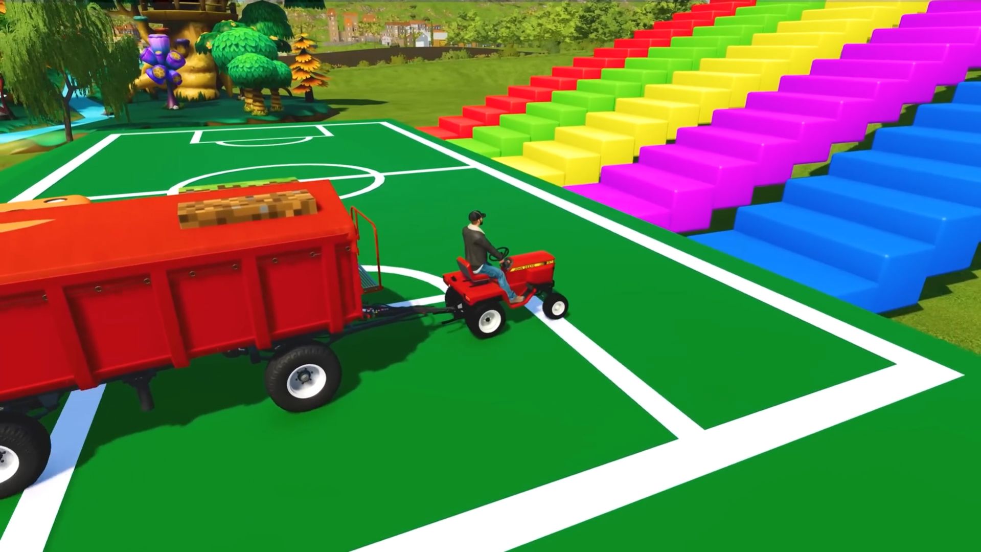 Схватка Роберта с гигантскими экстремальными тракторами и автопоездами