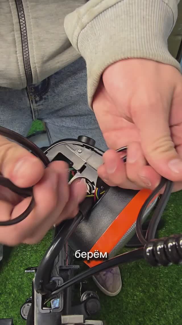 Установка фары на электроскутер (электровелосипед) Ecodemes EVO 2-42. Элнектроскутеры оптом с ЧЗ+НДС