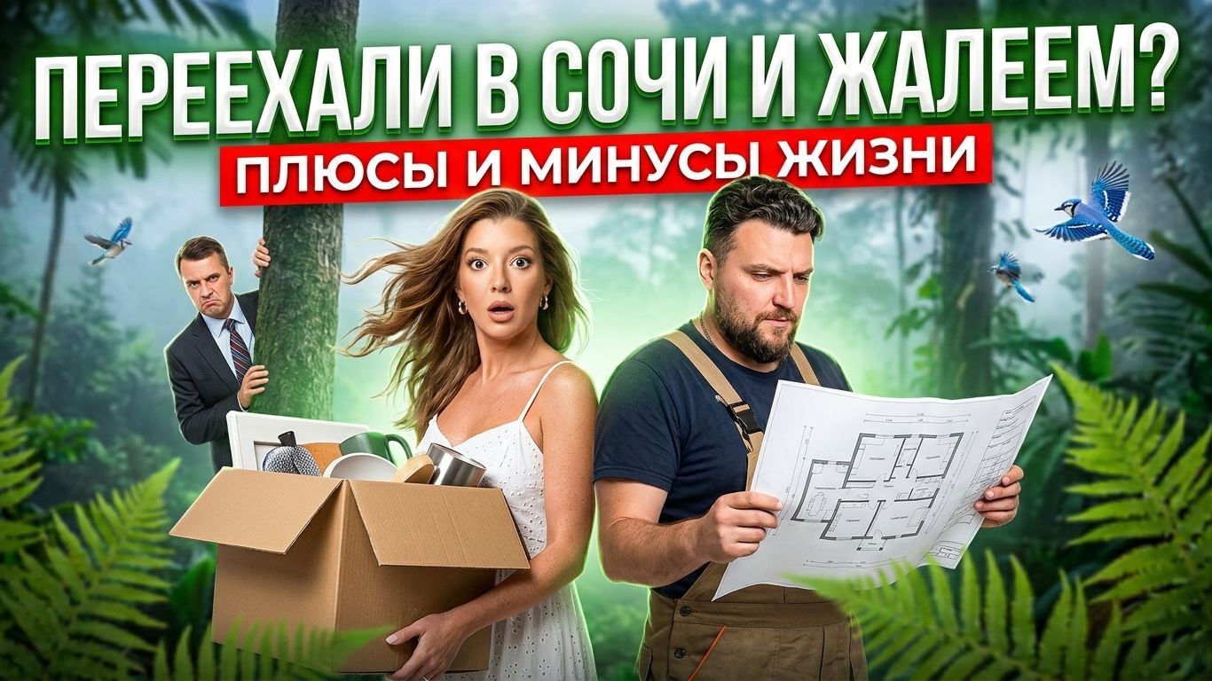 ПЕРЕЕХАЛИ в СОЧИ и ПОЖАЛЕЛИ!? Плюсы и минусы жизни в Сочи #сочи #всёосочи