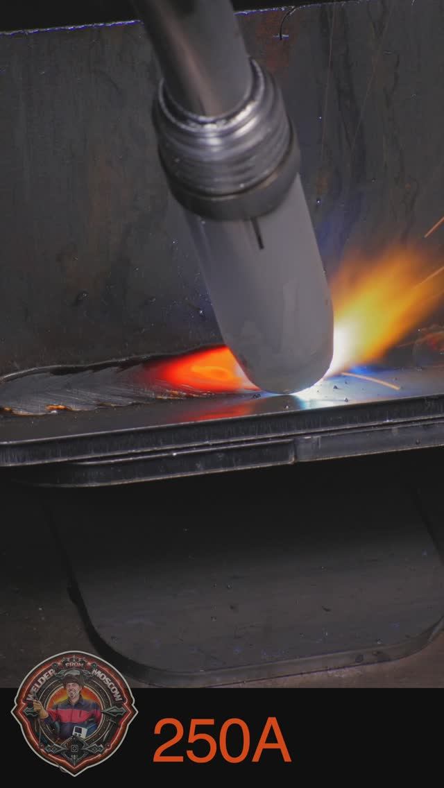 Зацените сварочный процесс / Капельный - струйный перенос. #сварка